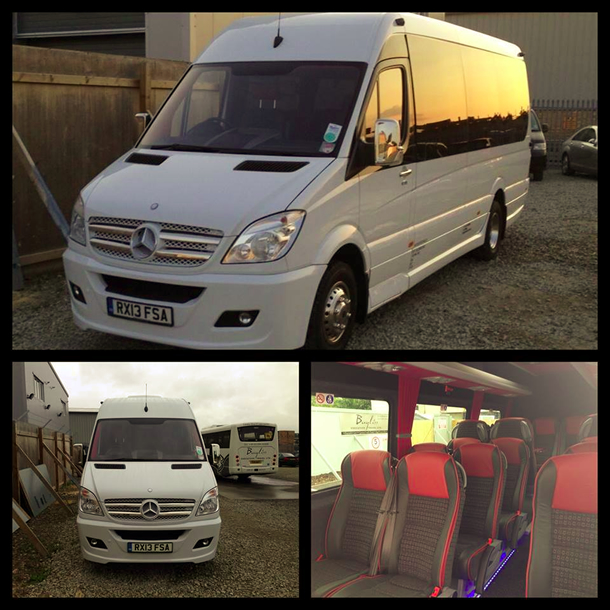 Presenting our new Mercedes Benz Sprinter 16 Seat Minibus